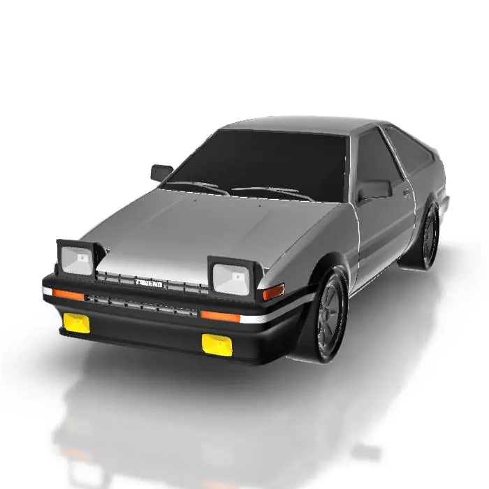 Vehicles & Machinery STL Download - Toyota AE86 Truenoby 3DCARSALON