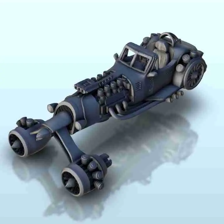 Other STL Download - Bireactor SF flying car 17 - sci-fi science ...
