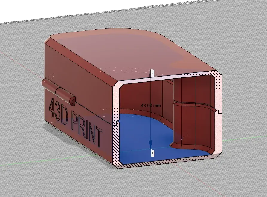 3D Printer Files | 3MF File | Glasses case NO SUPPORTS | Creality Cloud