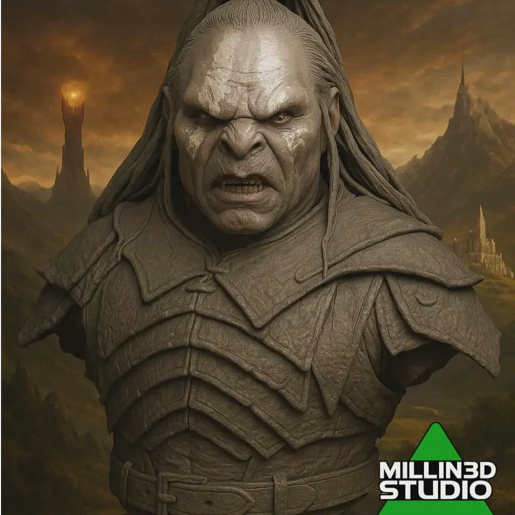 3D Printer Files | 3MF File | Lurtz Uruk-hai Warrior Bust LOTR Lord of ...