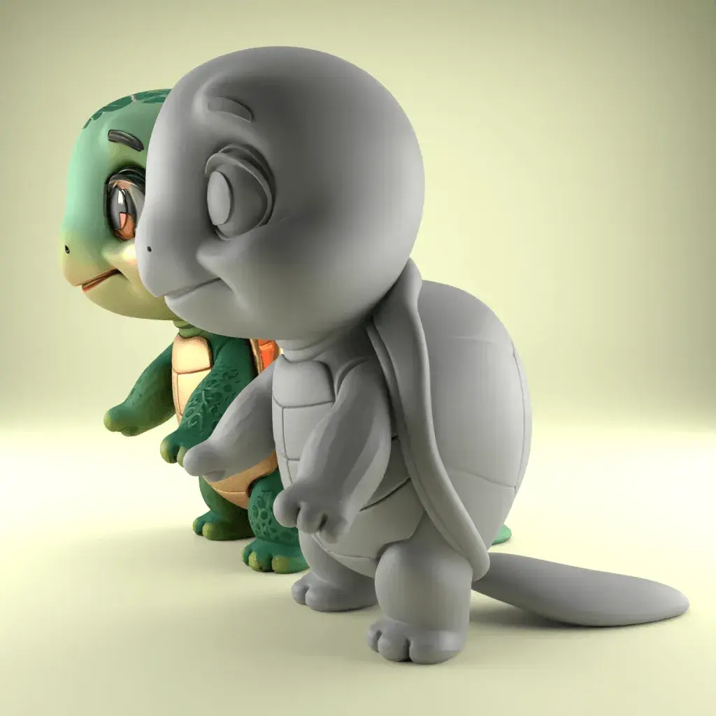 Home Decorations & Ornaments STL Download - Cute 3D Turtle Model for ...
