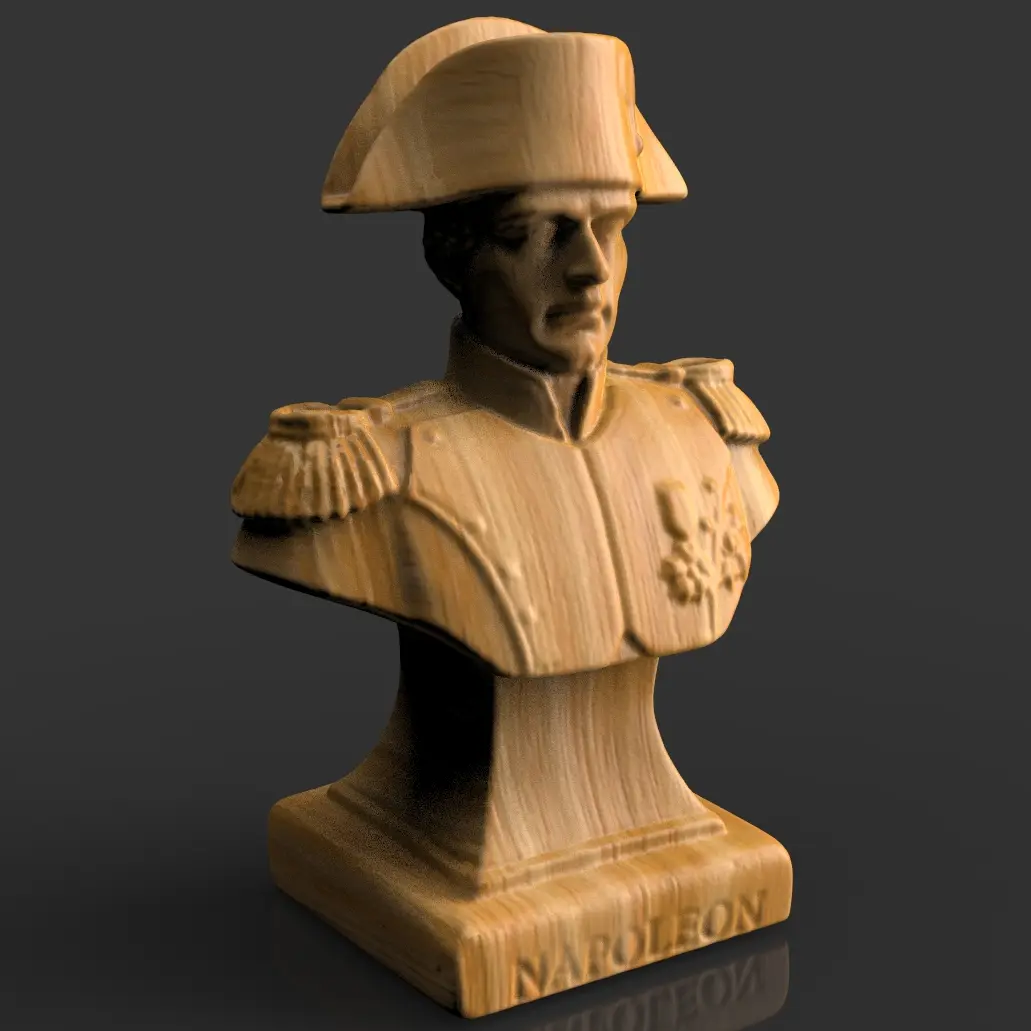 Sculptures & Artworks STL Download - Bust Bonaparte Napoleonby Ha333aP