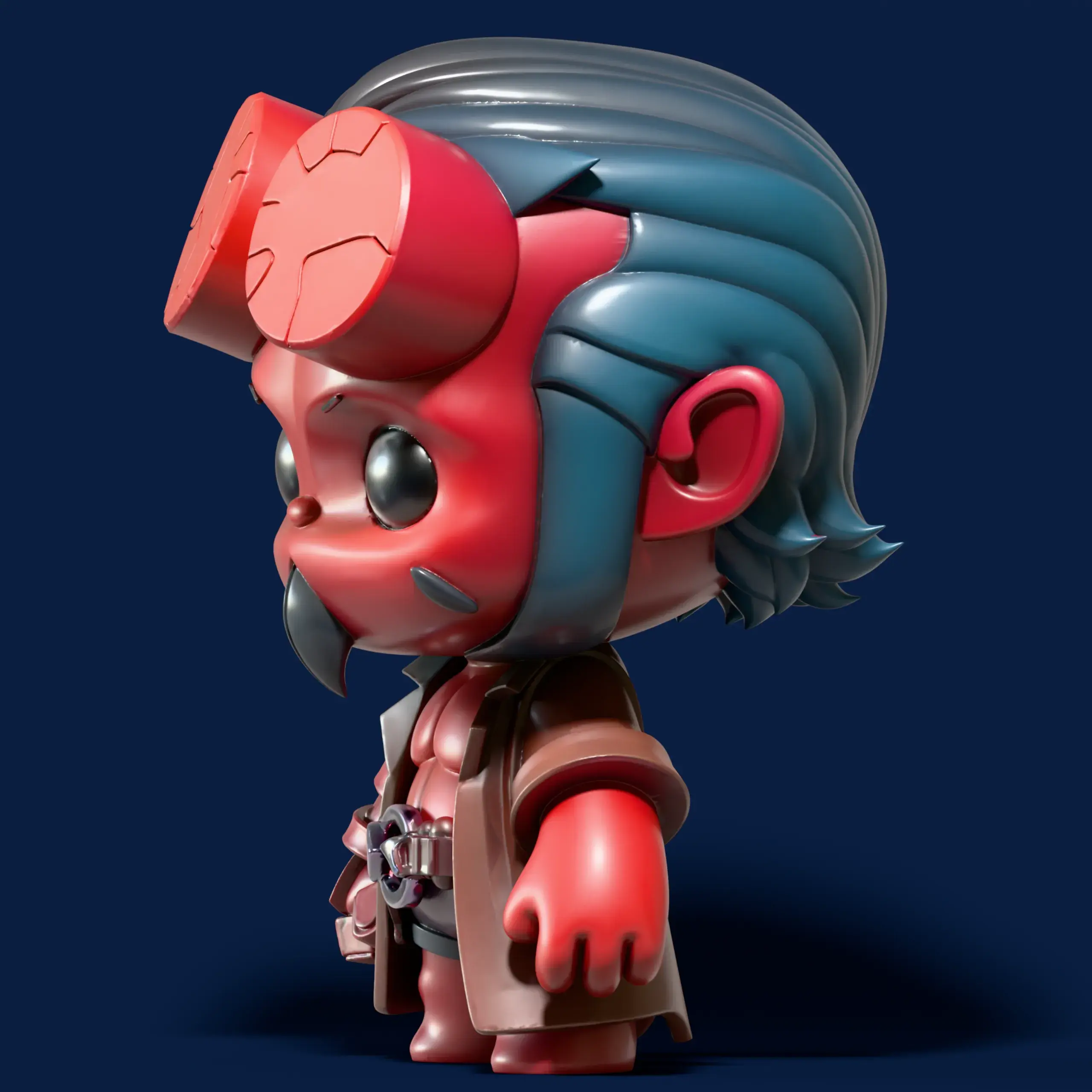 3D Printer Files | 3MF File | Hellboy Chibi Fan Art | Creality Cloud