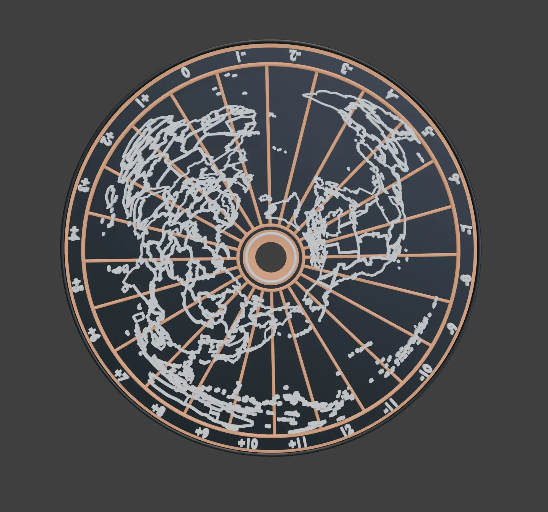 3D Printer Files | 3MF File | Minimal Original World Time Zone Wheel ...