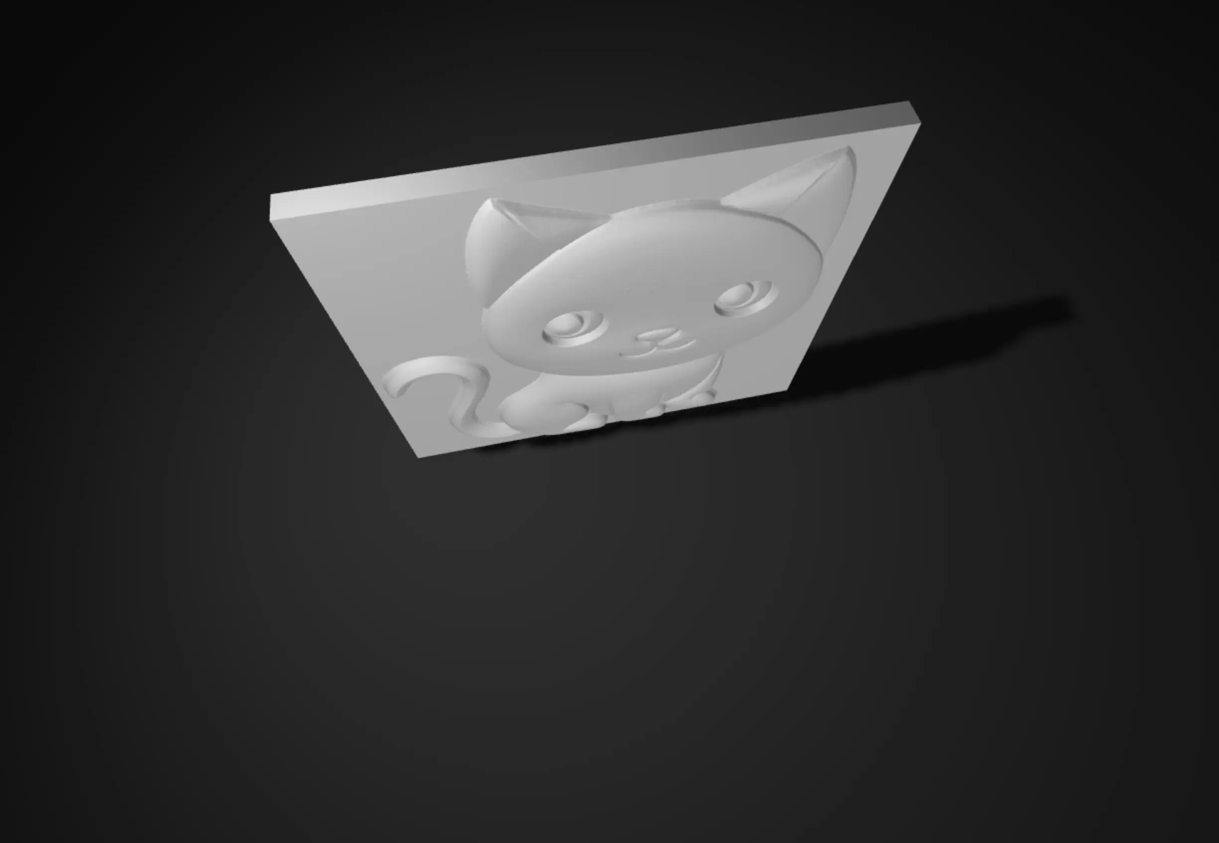 Home Decorations & Ornaments STL Download - cat 2d 3d art cute photoby ...