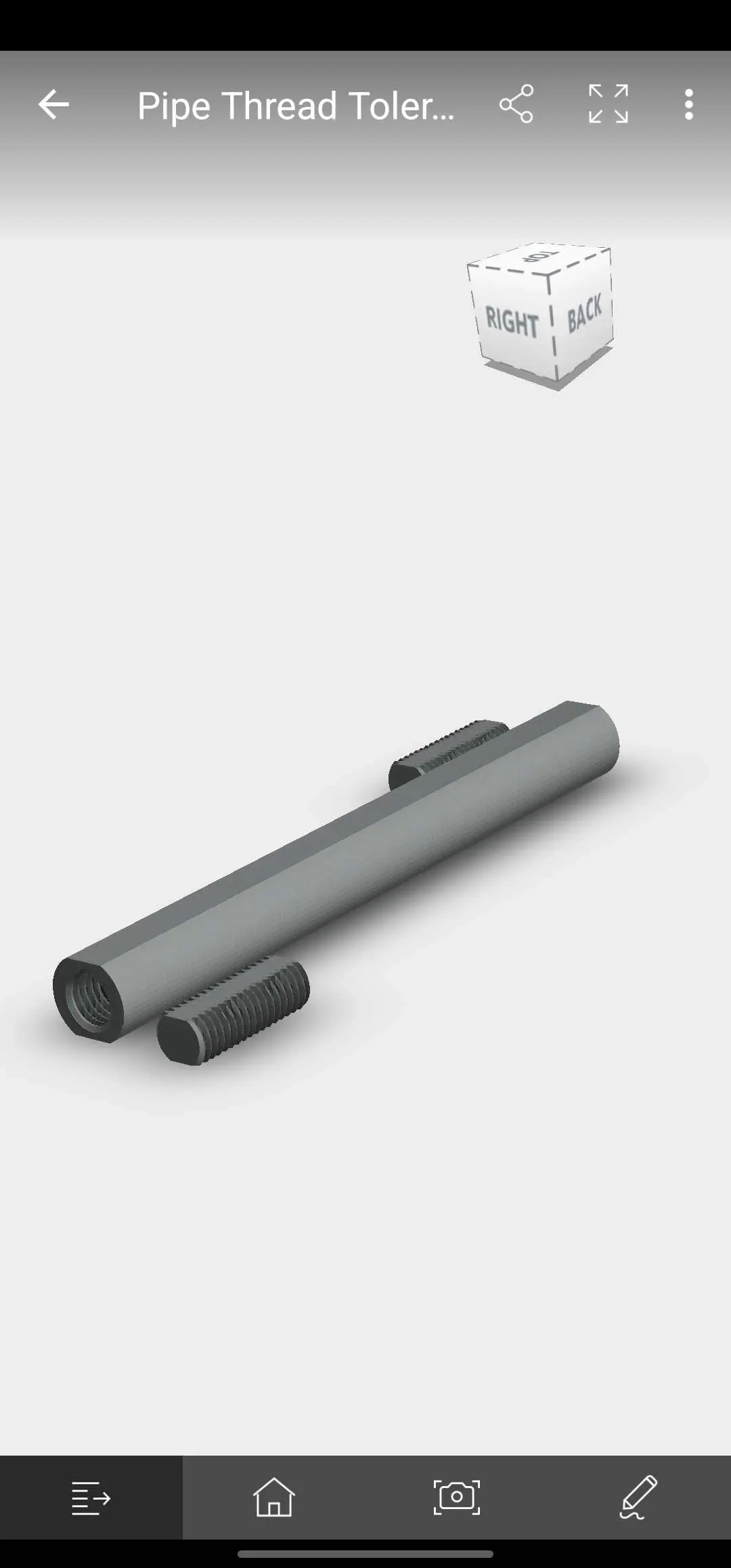 무료3D PrintersSTL 다운로드 -Pipe and Thread Tolerance Test - Bads