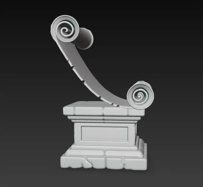 Props & Terrain STL Download - 4X scroll / Schriftrollenby Brainbits3D