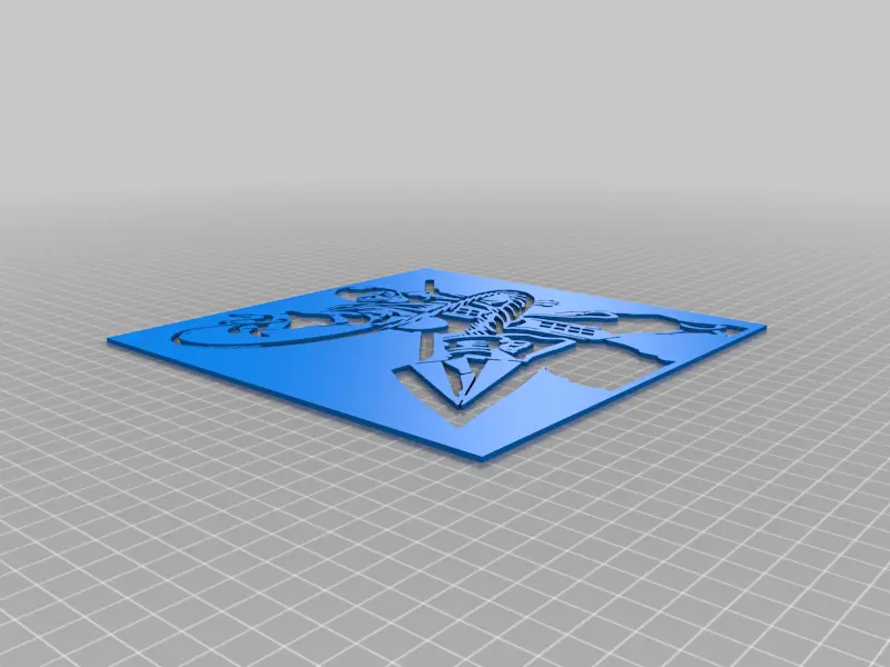 Free Characters & Creatures STL Download - MK Scorpion stencil 3by SMT_M 🦊