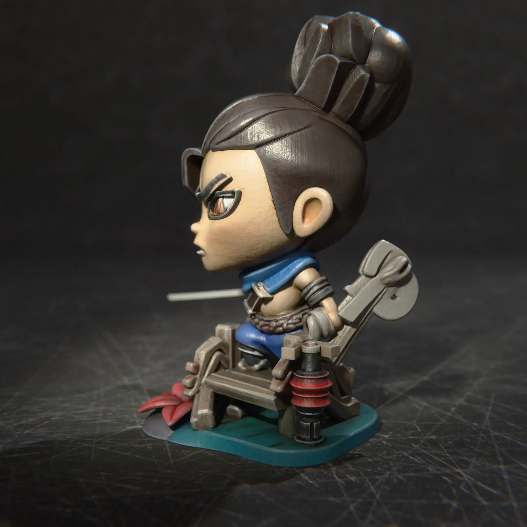 3D Printer Files | 3MF File | Yasuo Miniature LOL Fan Art | Creality Cloud