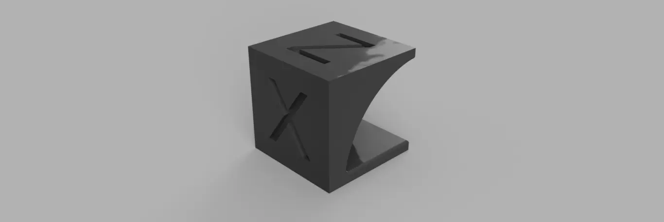 3D Printer Files | 3MF File | XYZ overhang cube | Creality Cloud
