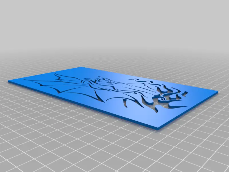 Devil Girl stencil 2 | 3D models download | Creality Cloud