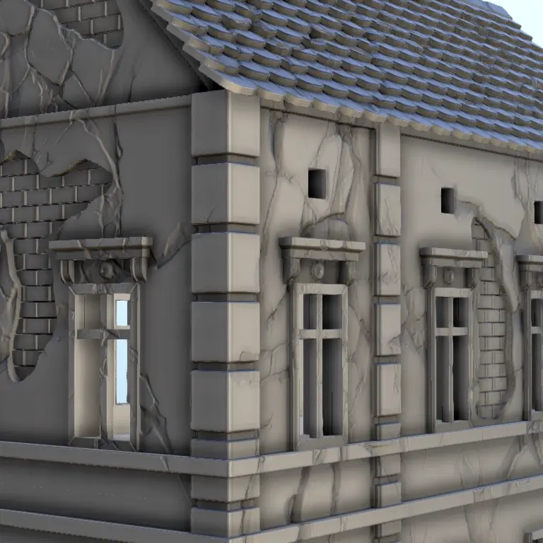 Other STL Download - House 5 - terrain WW2 scenery modern miniatures ...