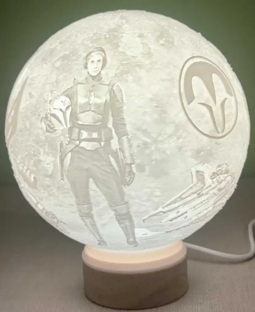 3D Printer Files | 3MF File | LITHOPHANE Mandalorian | Creality Cloud