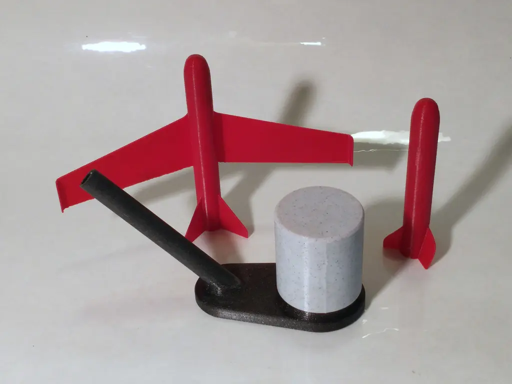 Free Other STL Download - Desktop Stomp Rocket & Glider - Angled ...