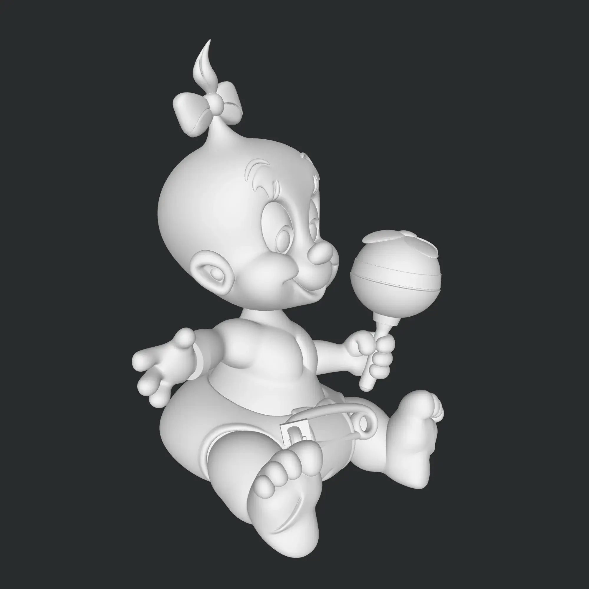 Characters & Creatures STL Download - cartoon Baby Herman designby ...