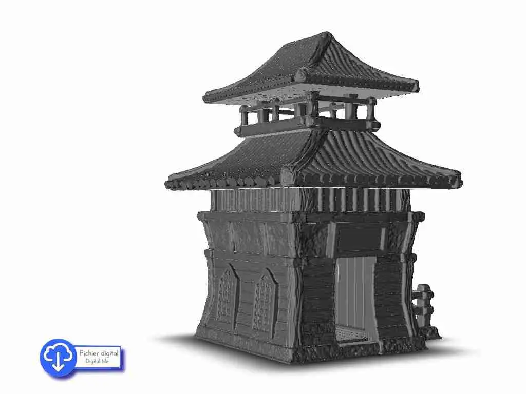 Props & Terrain STL Download - Oriental outpost 1 - asian scenery ...