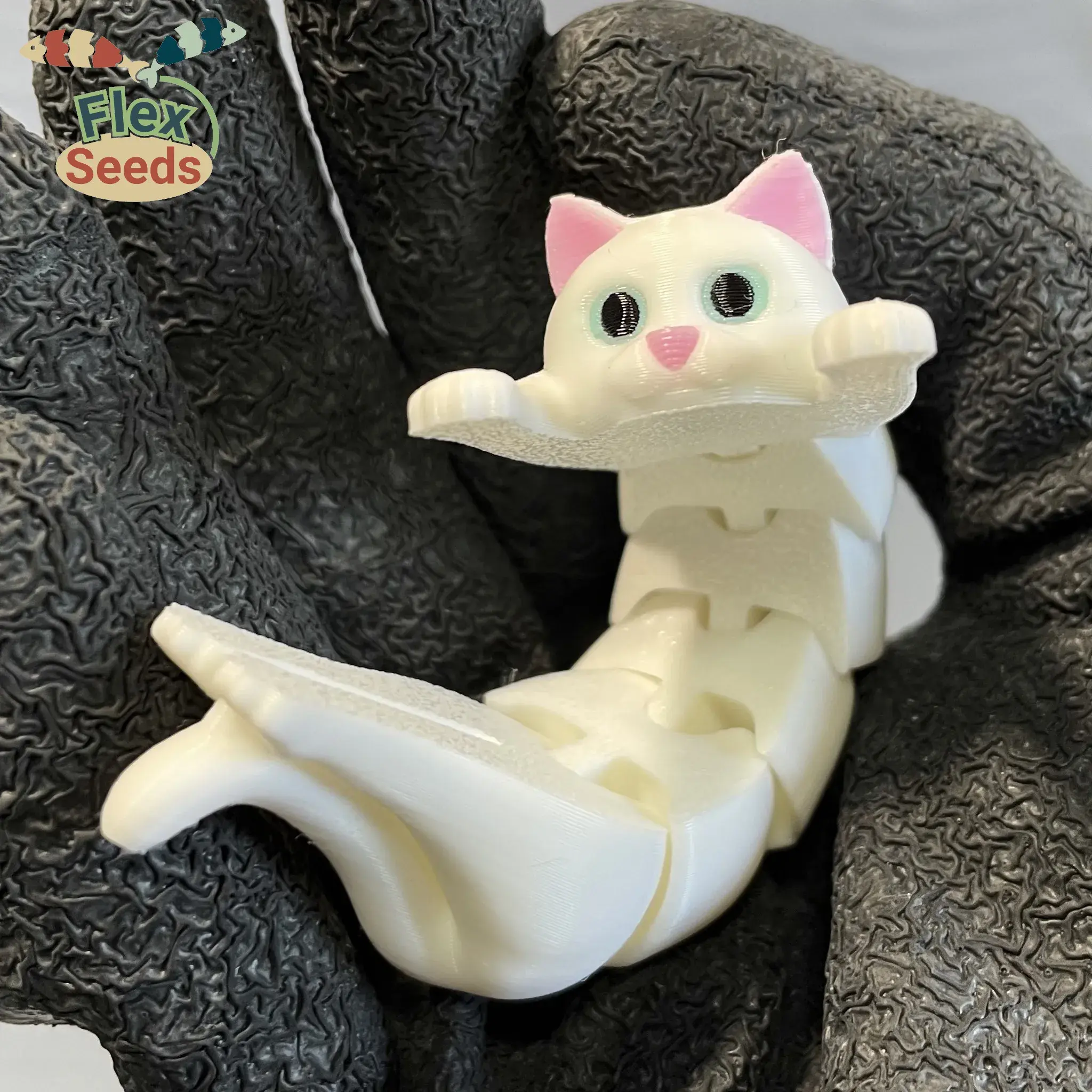 3D Printer Files | 3MF File | Flexi Holding Cat (Print-in-place ...