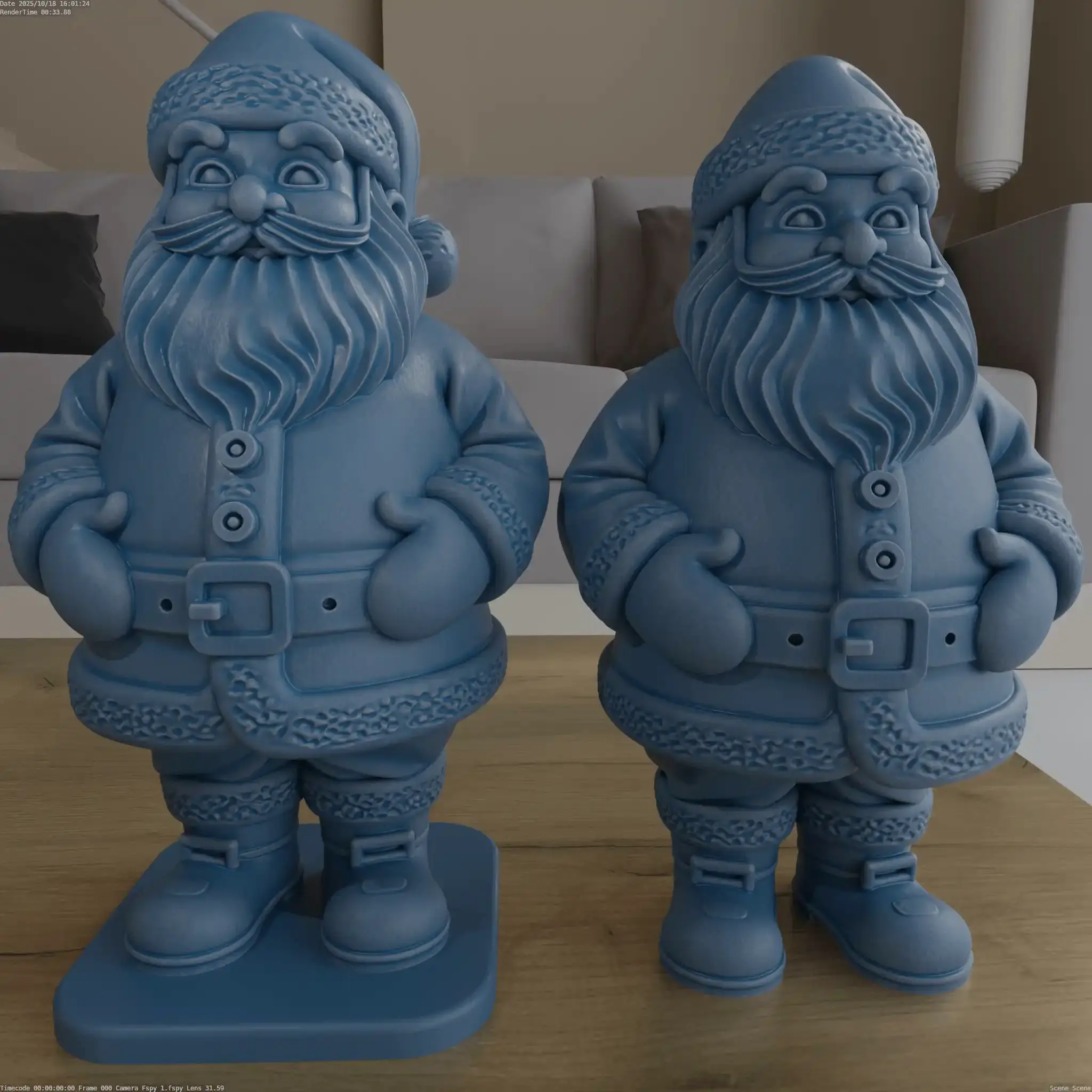 Sculptures & ArtworksSTL 다운로드 -Santa Claus 3D Model STL Handmade ...