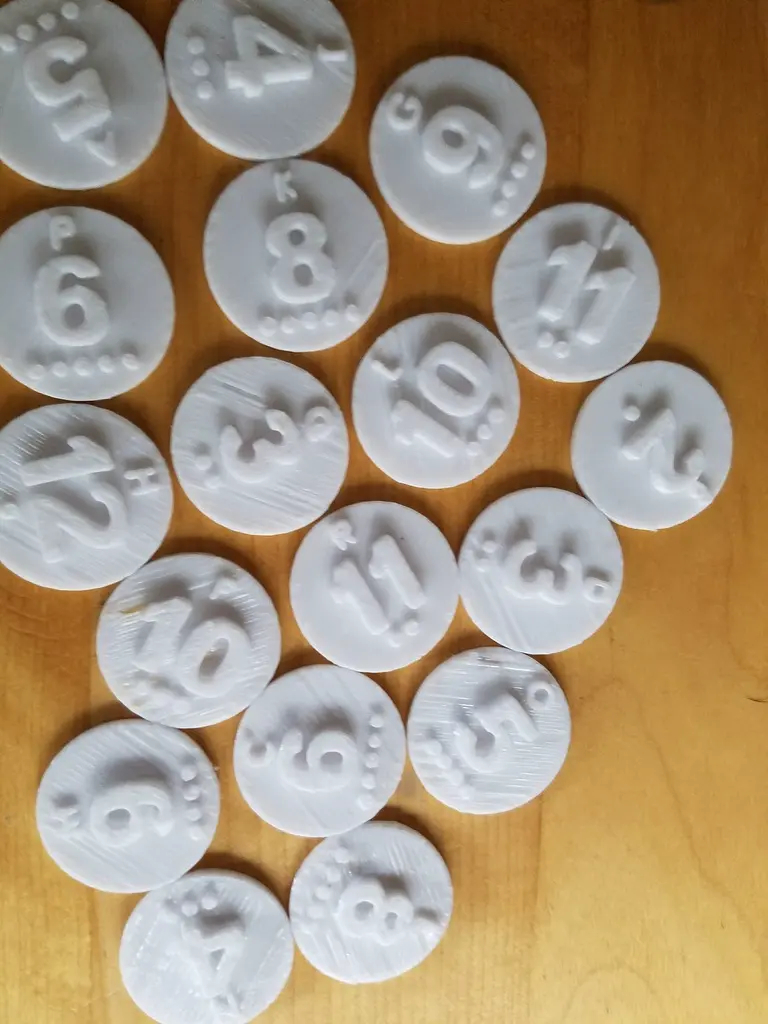 3D Printer Files | 3MF File | Catan Number Remix | Creality Cloud