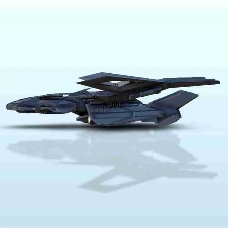 Vehicles & Machinery STL Download - Aether spaceship 2 - sci-fi science ...