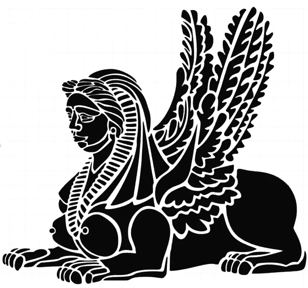 Sphinx stencil 2 | 3D models download | Creality Cloud