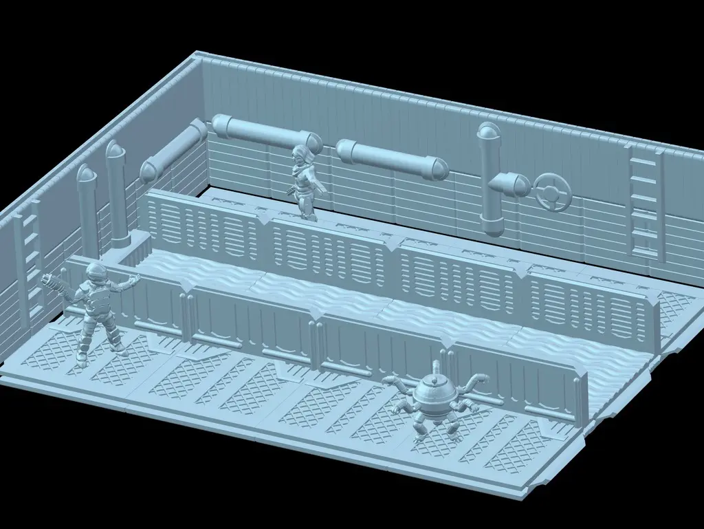 Z.O.D. Dystopian Waterworks theme bases | 3D models download | Creality ...