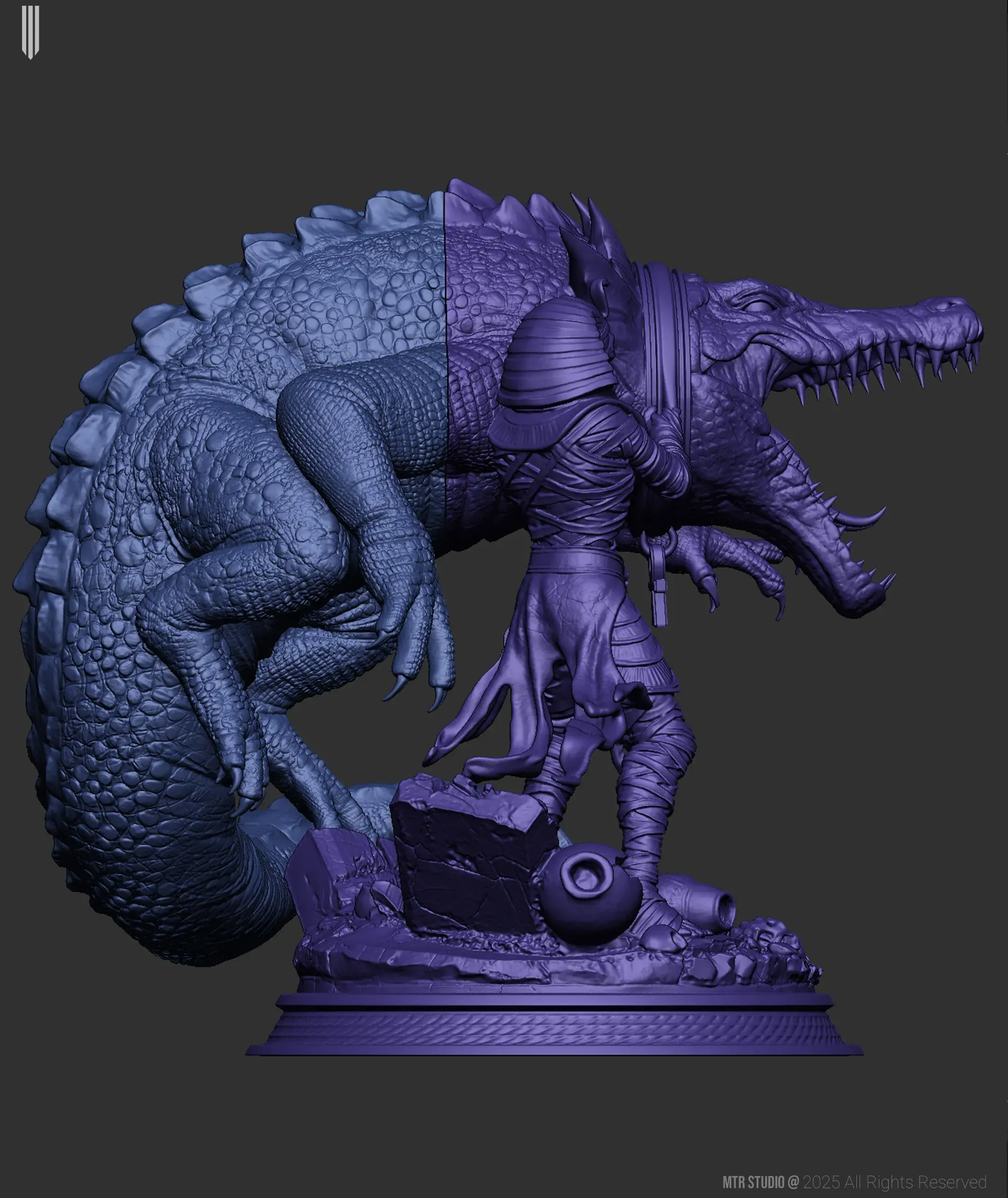 Other STL Download - Epic Egyptian Mummy Warrior & Sobek Monsterby MTR ...