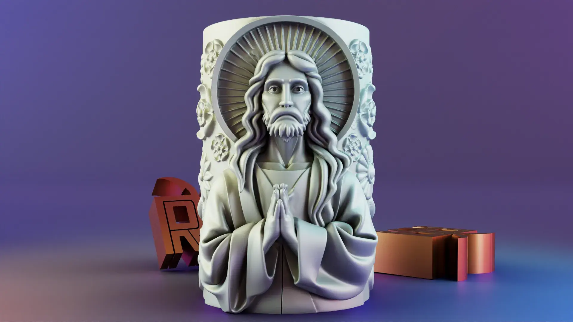 Home Decorations & Ornaments STL Download - Jesus Christ Devotional ...