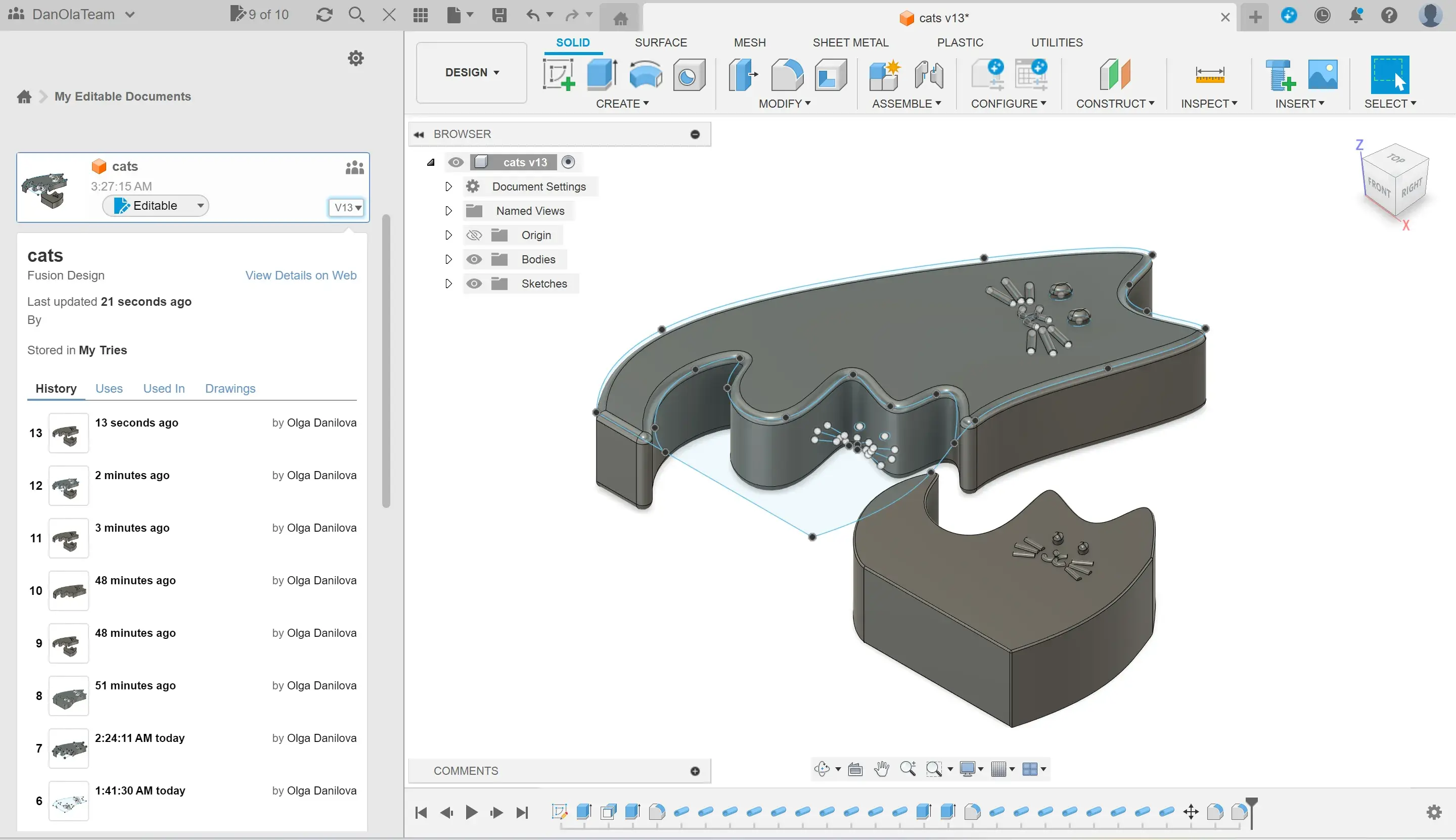 3D Printer Files | 3MF File | Mom and baby cats | Creality Cloud