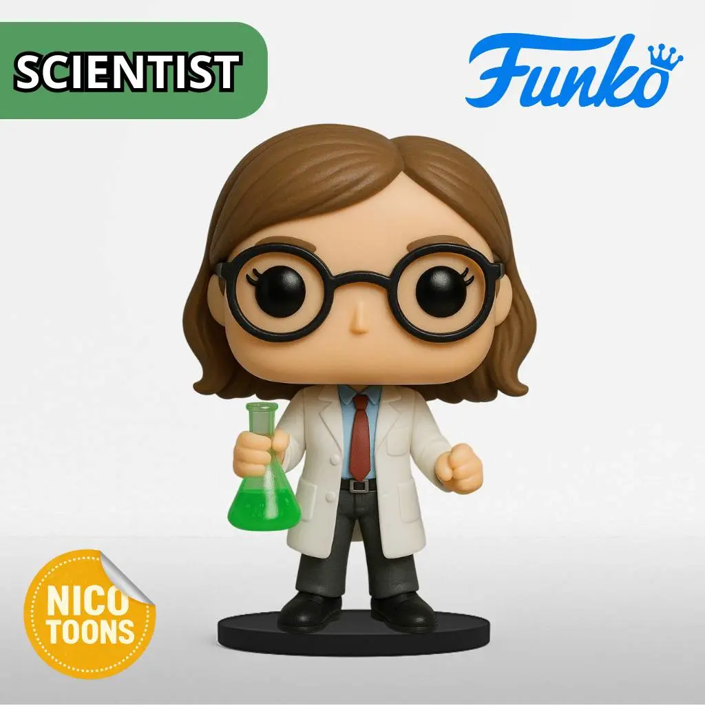 Sculptures & Artworks STL Download - Scientist Funko Pop - Femaleby ...