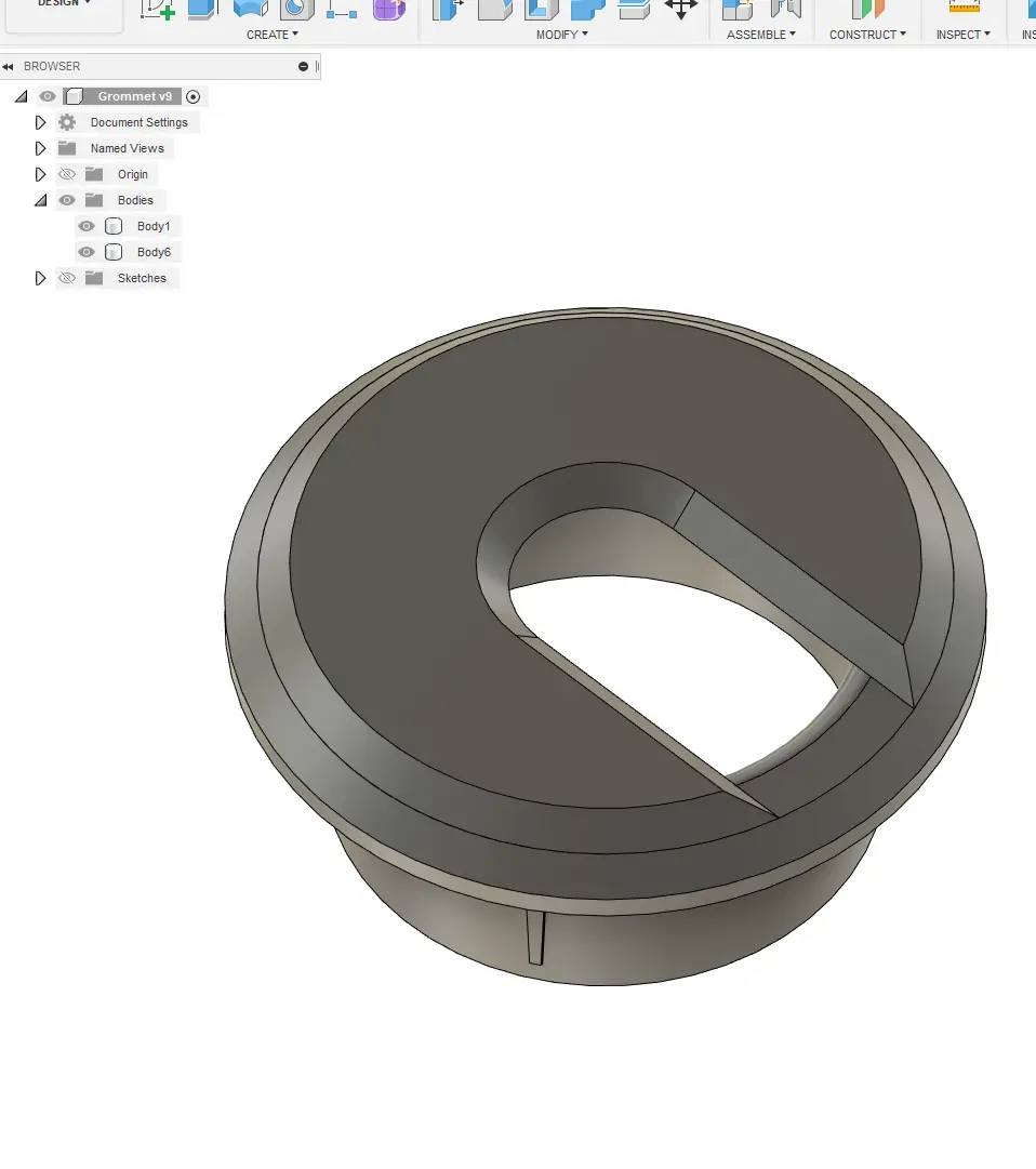 Grommet - Desk or Bench | 3D models download | Creality Cloud