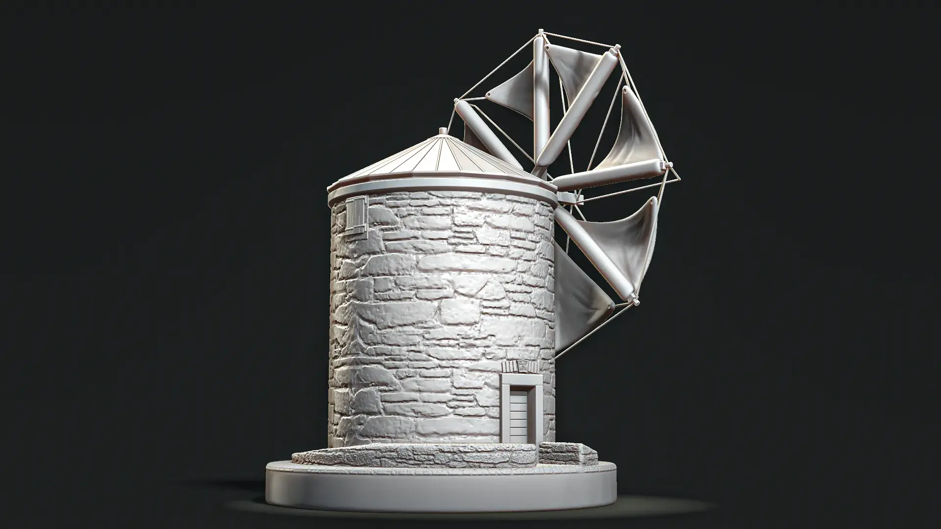 Home Decorations & Ornaments STL Descarga - Medulin Windmill #RoZ ...