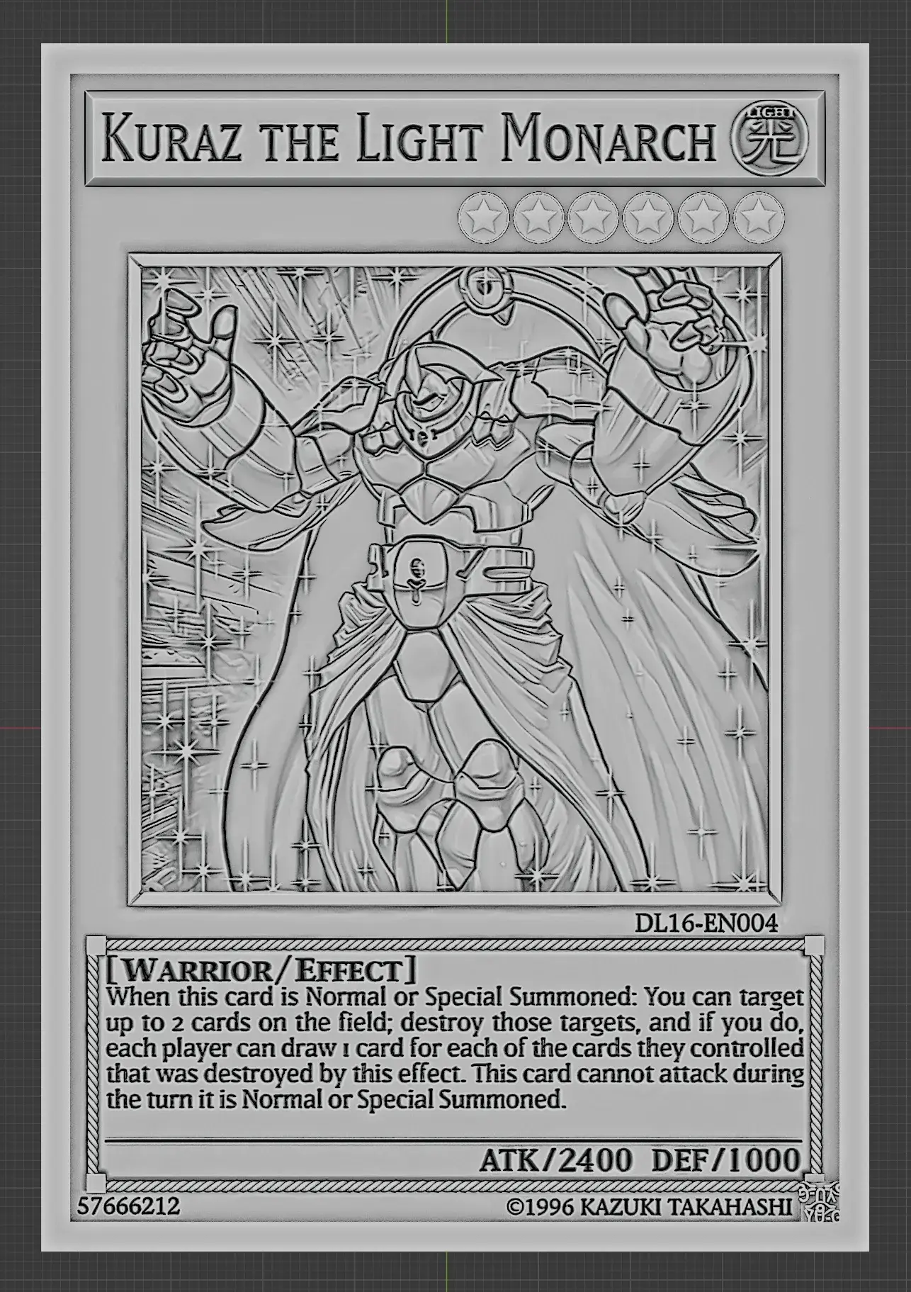 Other STL Download - Kuraz the Light Monarch - yu-gi-oh!by Wsonuchiha3D