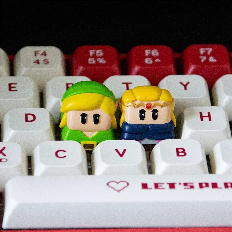 Miniature Games & Accessories STL Download - Zelda and Link keycaps ...