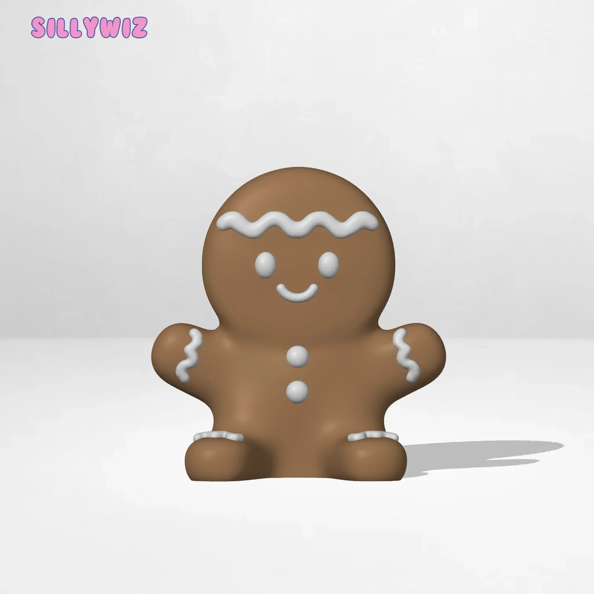 Characters & Creatures STL Download - Cute Gingerbread Cookie Manby ...