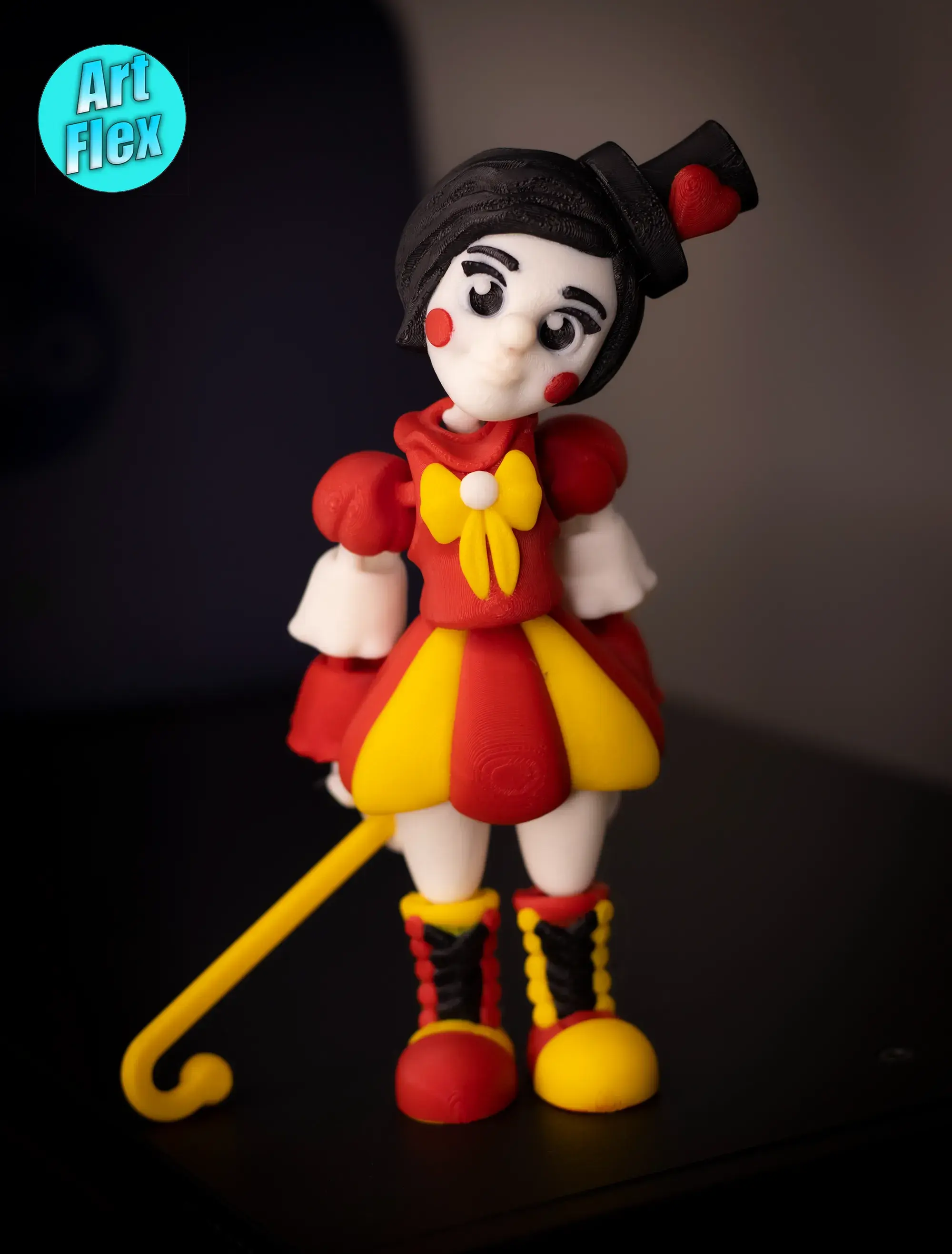 Other STL Download - FLEXI CLOWNETTE PRINT IN PLACEby ArtFlex