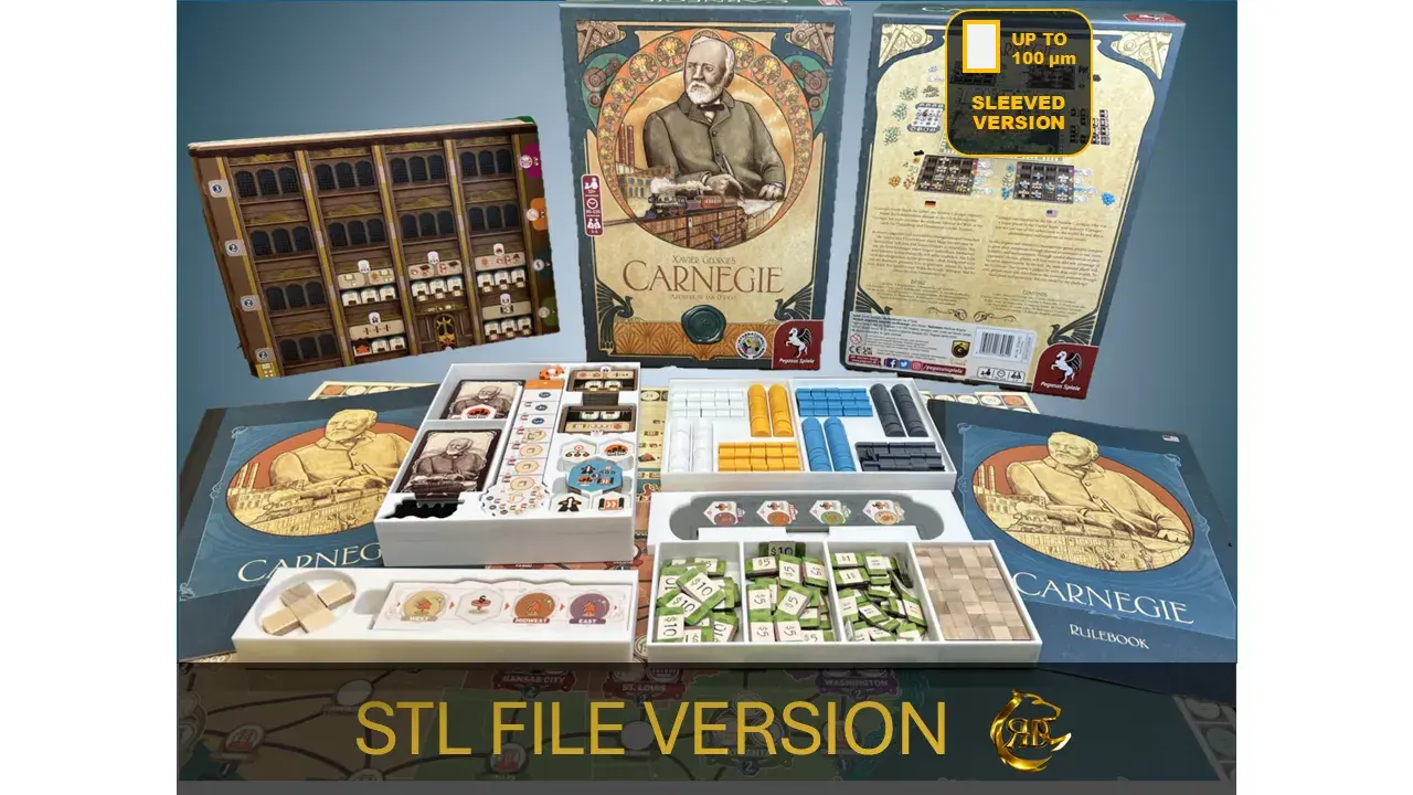 Board Games & Card Games STL Download - Carnegie Board Game Organizer ...
