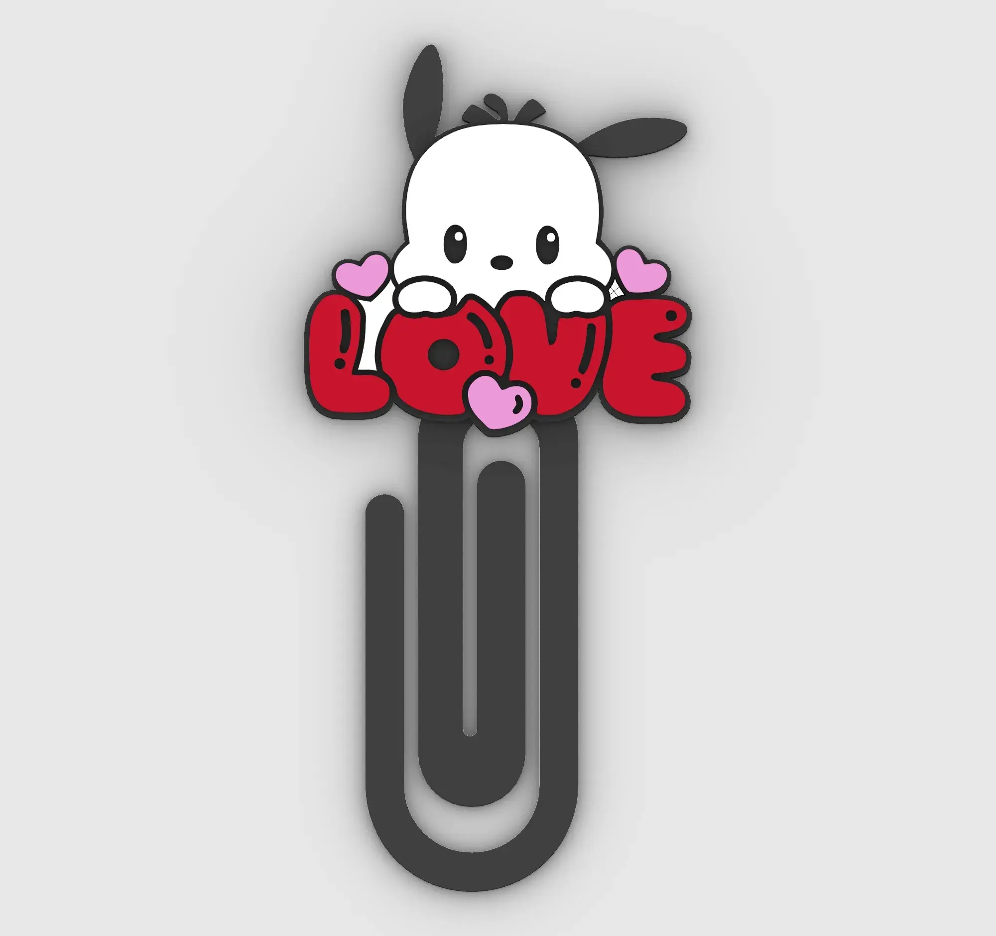 Stationery & Learning Tools STL Download - Pochacco Dog in Love - Lo ...
