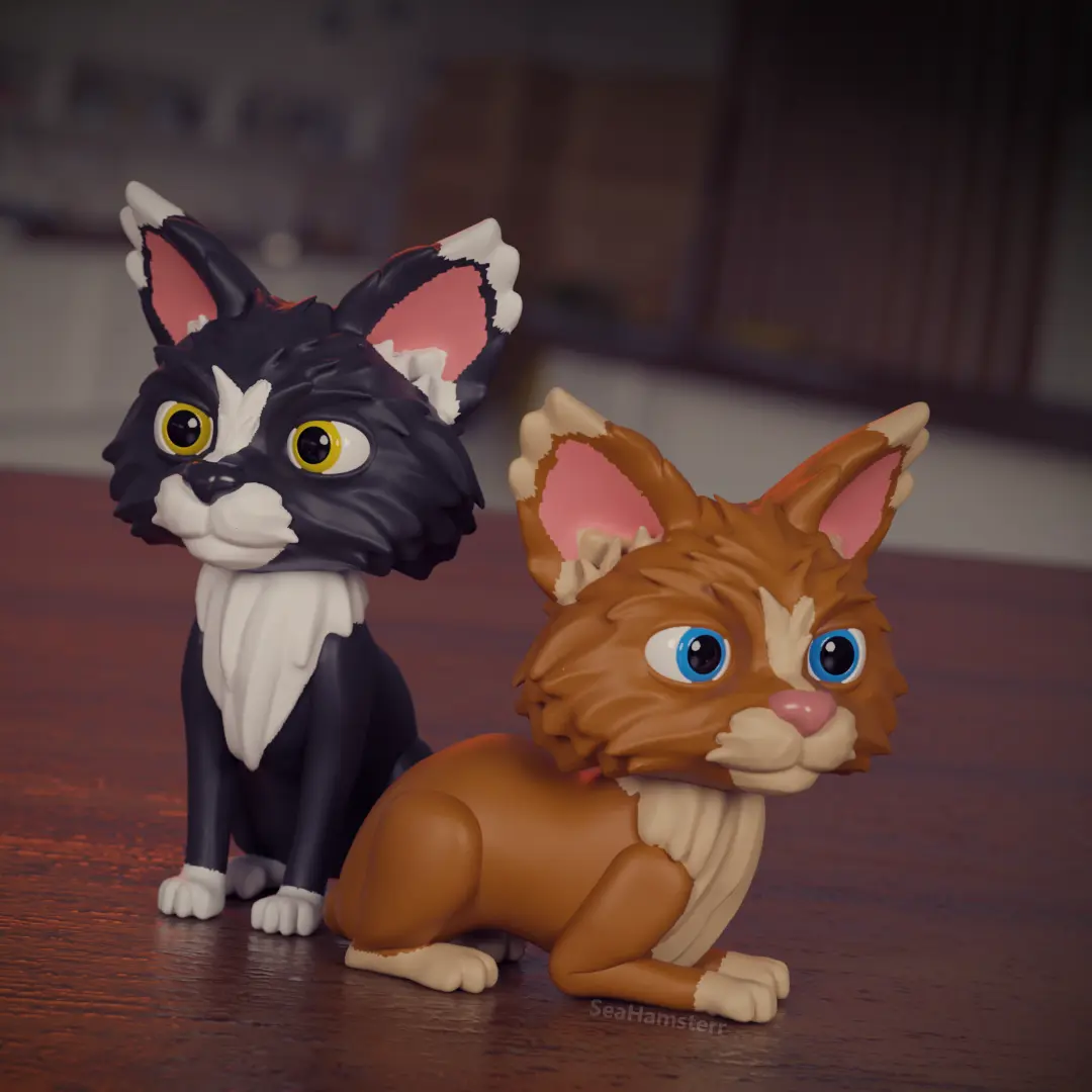 3D Printer Files | 3MF File | Cat Shadow | Creality Cloud
