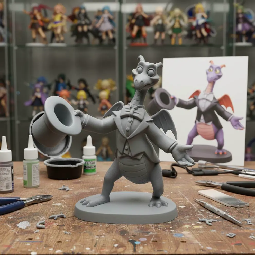 Other STL Download - Figment Top Hat and Tails - Disney Classics ...