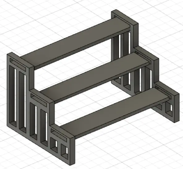 Test Models STL Download - 1/18 ESTRADE DE SPECTATEUR / SPECTATOR ...