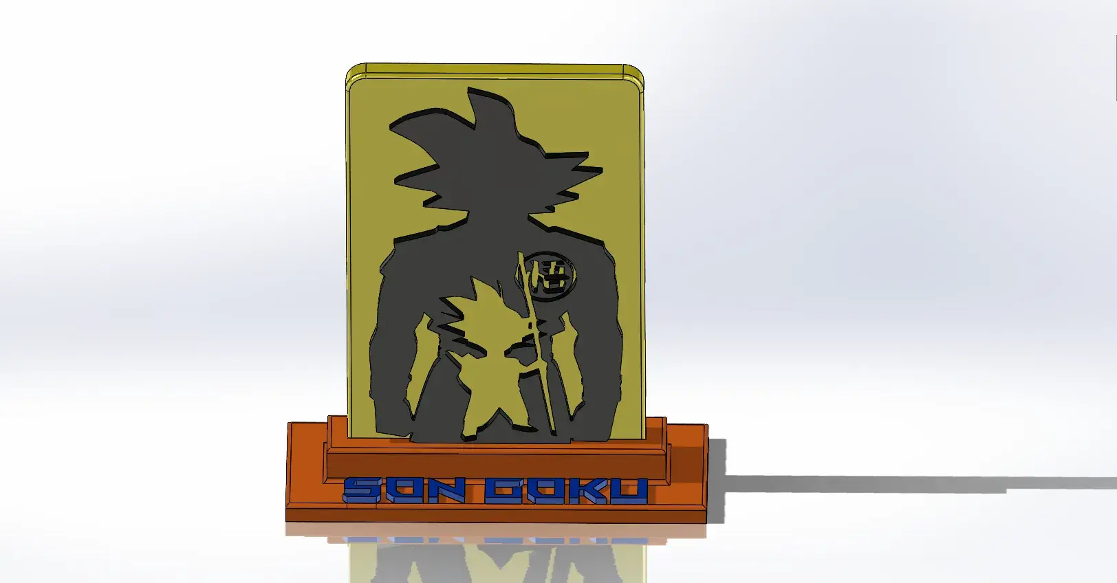 3D Printer Files | 3MF File | Panel decorativo de Son Goku | Creality Cloud
