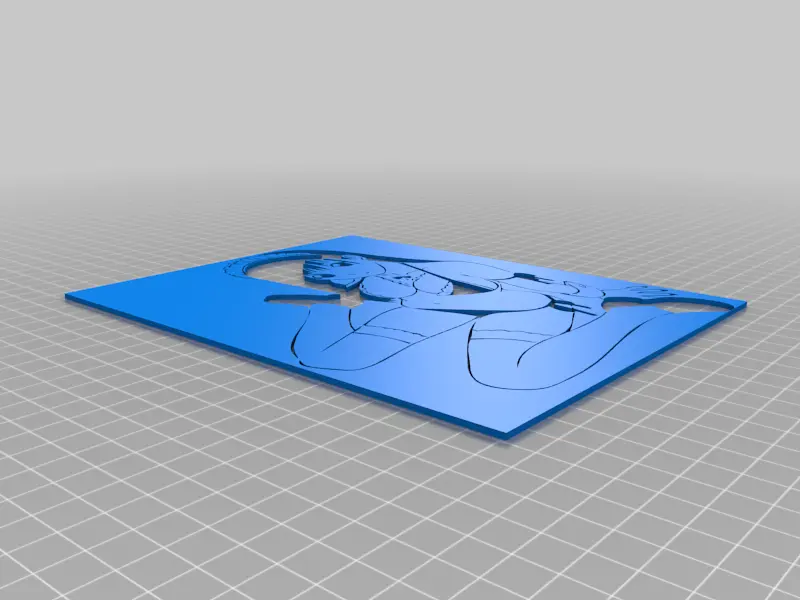 Free Digital Art STL Download - Anime Maid stencilby SMT_M 🦊