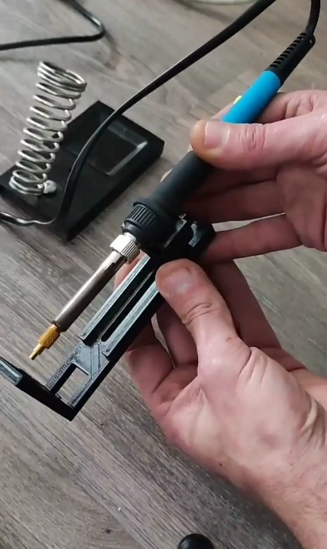 Tools & Spare Parts STL Download - soldering iron stand with adjuster ...