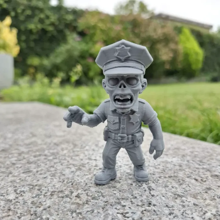 3D Printer Files | 3MF File | Cartoon Zombie Cop | Creality Cloud