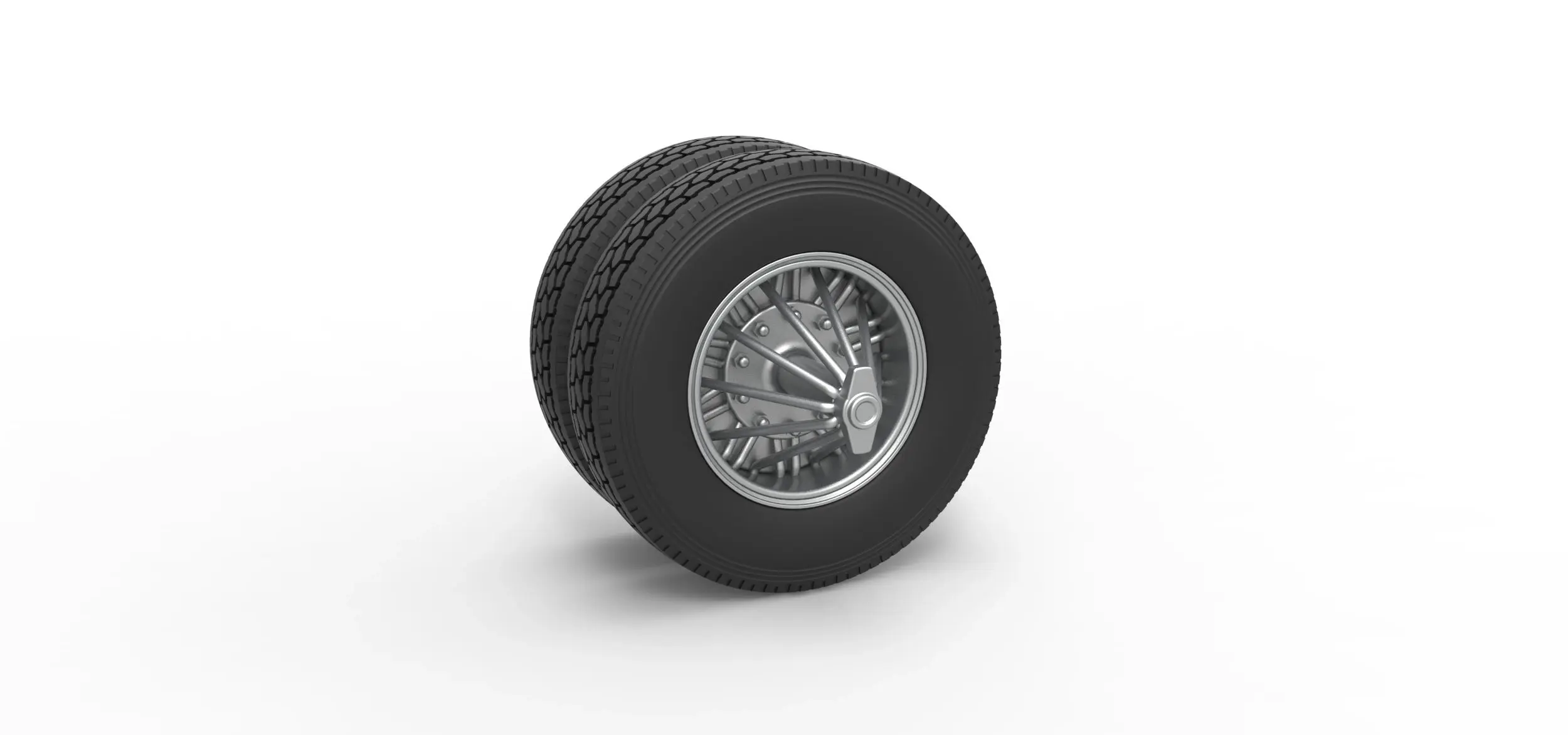 Vehicles & Machinery STL Download - Rear custom Slab wheel of semi ...