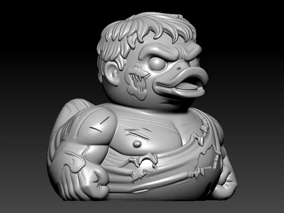 Other STL Download - Rubber Duck - Hulk - Zombie Marvel - 3D printby ...