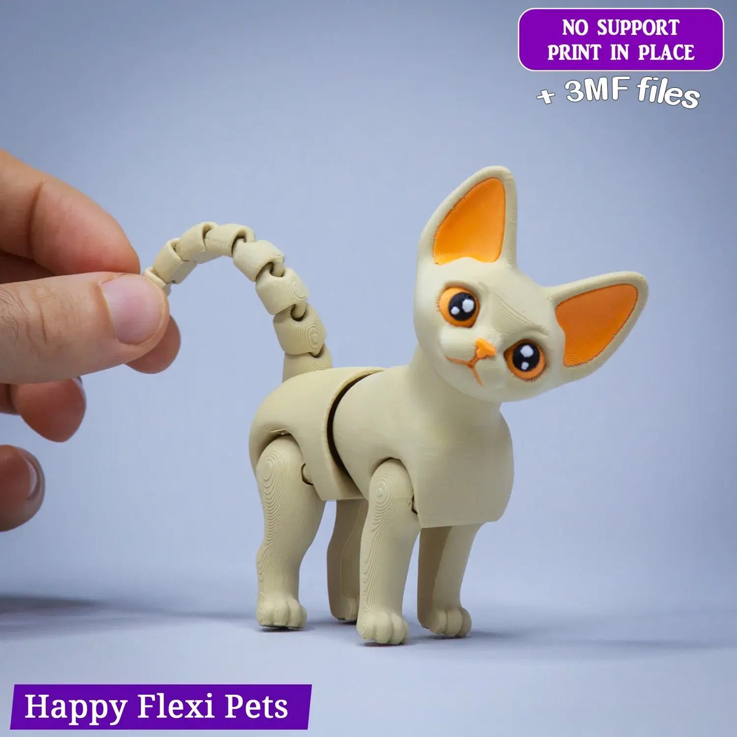 3D Printer Files | 3MF File | Kiki the flexi toy - slender cat (#81 ...