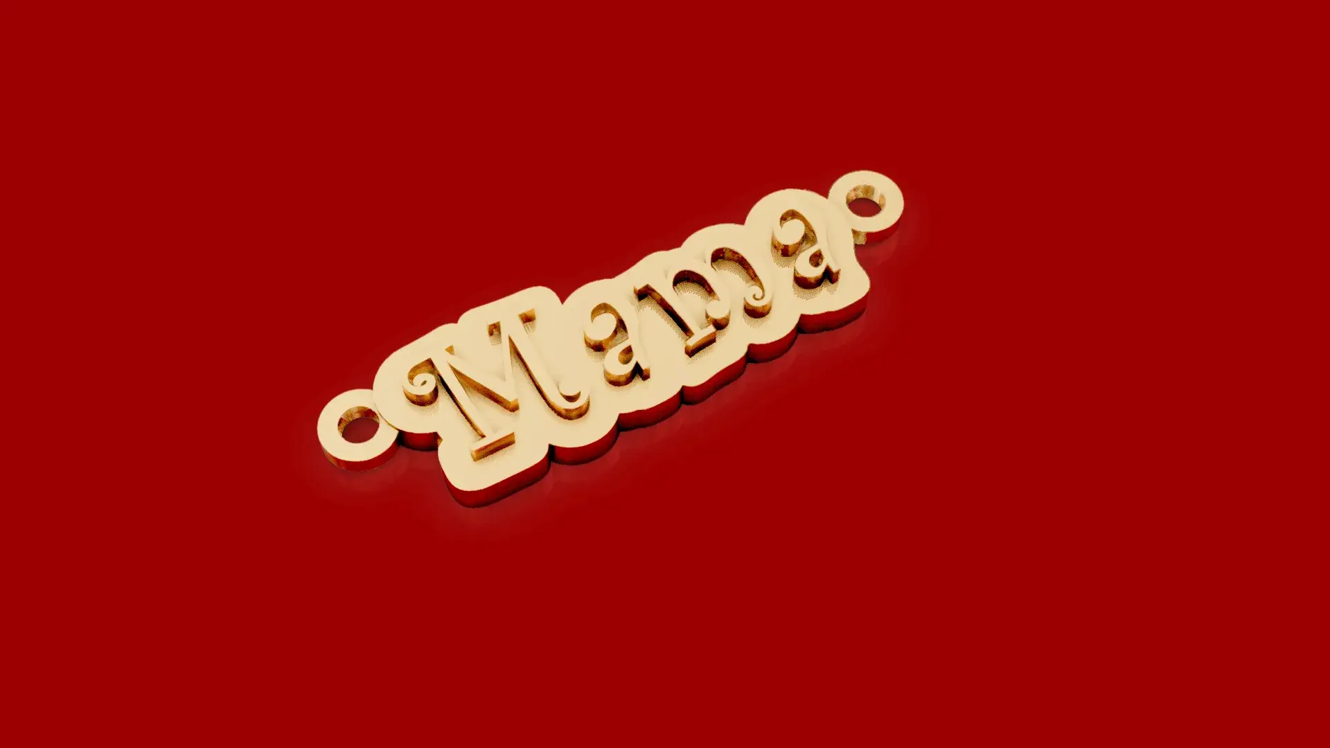 Jewelry & Accessories STL Download - Mama Name Pendantby Christina3d