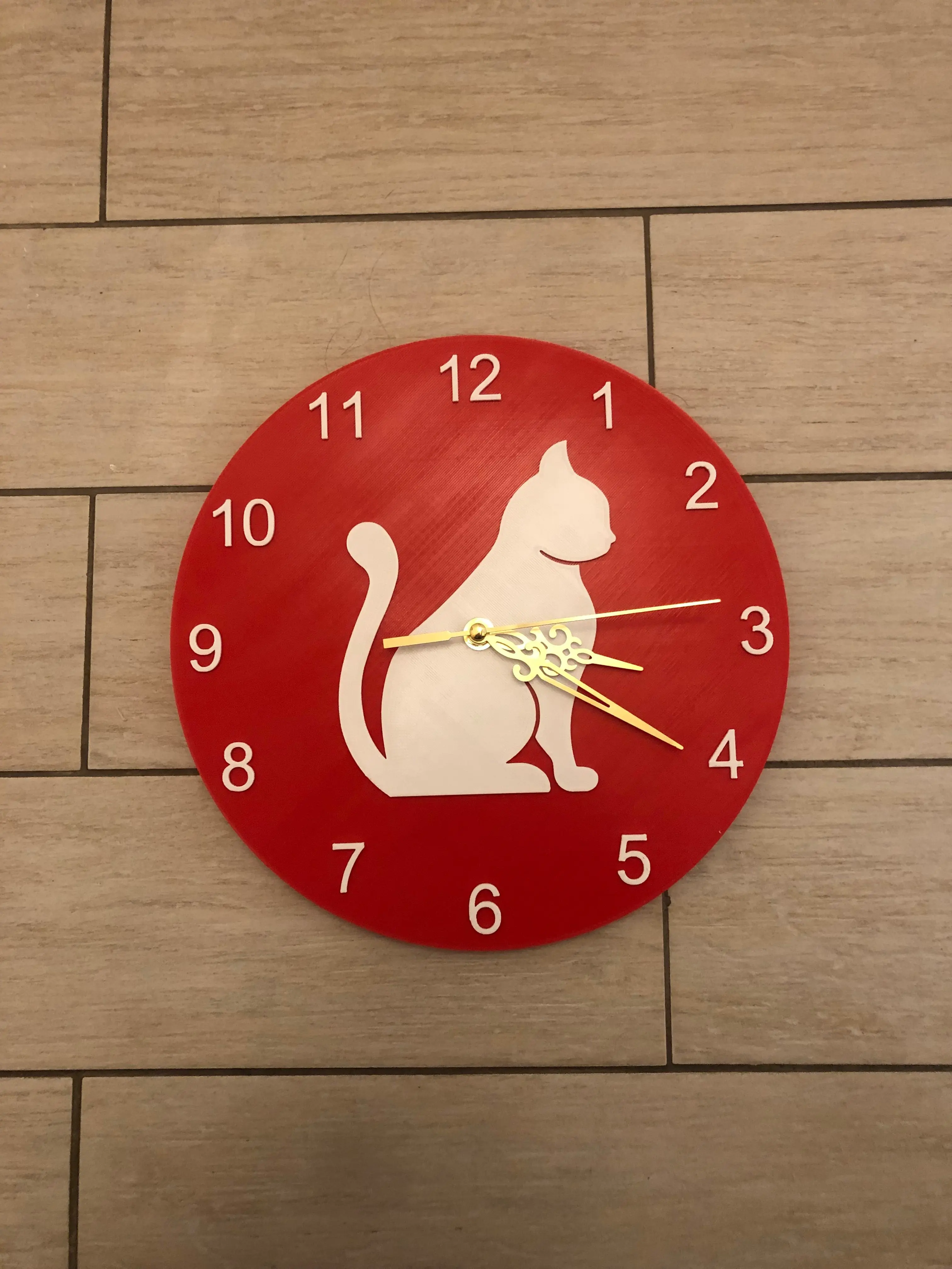Home Decorations & Ornaments STL Download - Cat clockby MBI3D